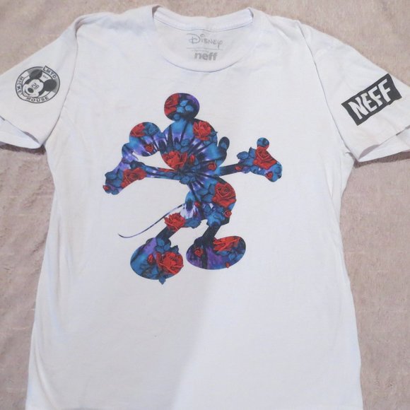 Disney | Shirts | Neff X Disney Mickey Mouse Floral Design Size Medium ...
